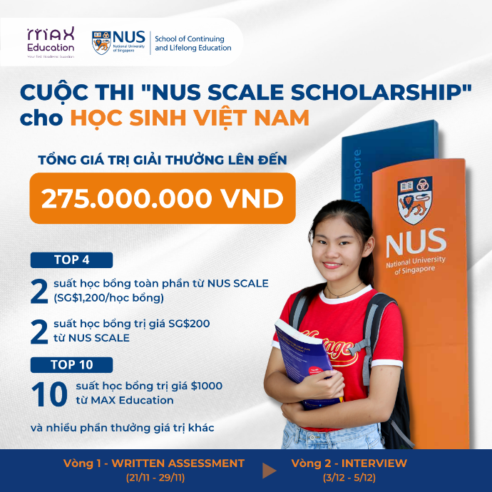NUS SCALE Scholarship Application | MAX Education
